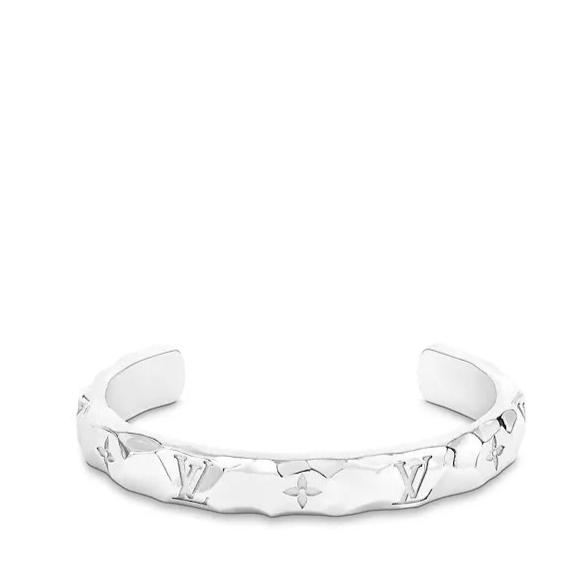 Louis Vuitton Mens Carved Obsoletes Cuff Jacob James